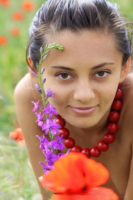 Exotic Brunette Looker Slima A Loves Showing Off Her Cunt Outside