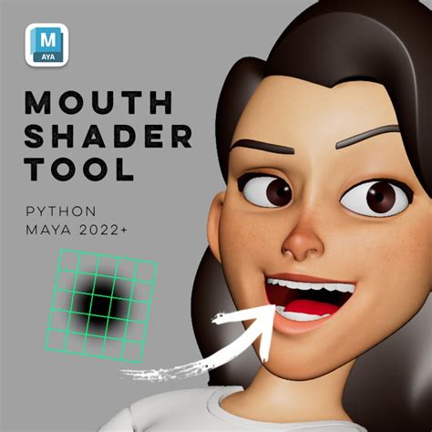 Mouth Shader Maya Python Tool Animprops