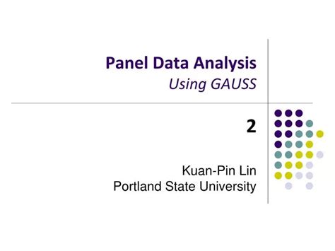Ppt Panel Data Analysis Using Gauss Powerpoint Presentation Free Download Id 3700275