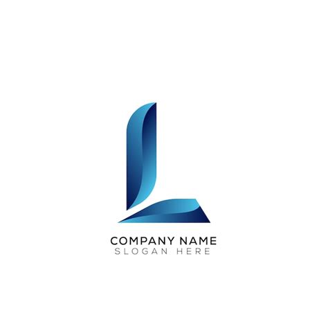 Premium Vector Modern Gradient 3d Letter L Logo Design