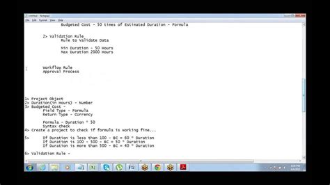 Formulas Validation Rules Workflows And Approval Process In Salesforce Part 2 Youtube