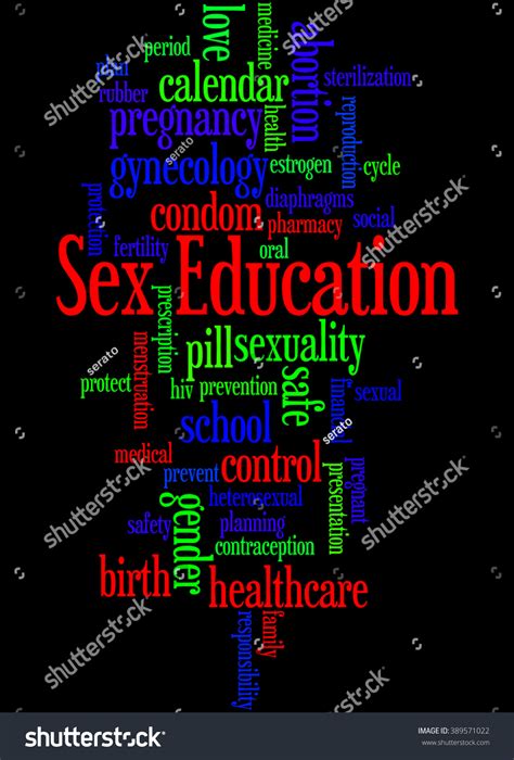 Sex Education Word Cloud Concept On 스톡 일러스트 389571022 Shutterstock