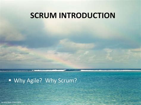 Scrum 101 Introduction To Scrum PDF Technology Computing