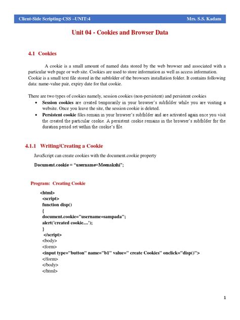 Css Unit 4 Notes Pdf