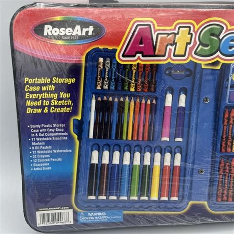 Roseart 78 Pieces Art Set Wstorage Case New Sealed Package
