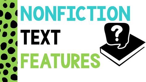 Teach Nonfiction Text Features Free Graphic Organizer The Sassy Apple