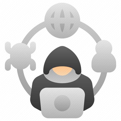 hacker hacking virus malware internet user icon download on iconfinder