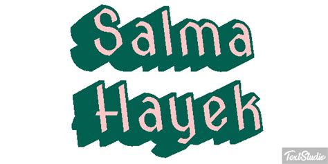 Salma Hayek Celebrity Animated  Logo Designs