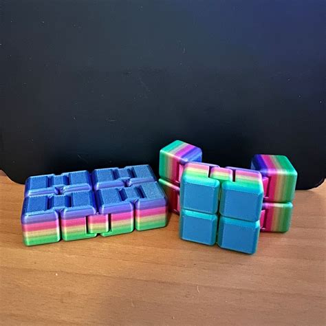 Fidget Infinity Cube 3d Printed Adhd Toy Etsy