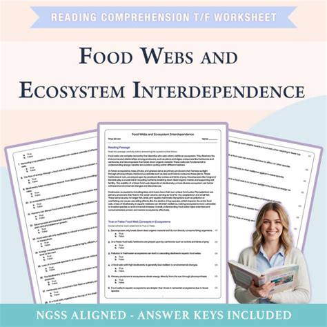 Grade 7 Science Food Webs And Ecosystem Interdependence Worksheetpdf