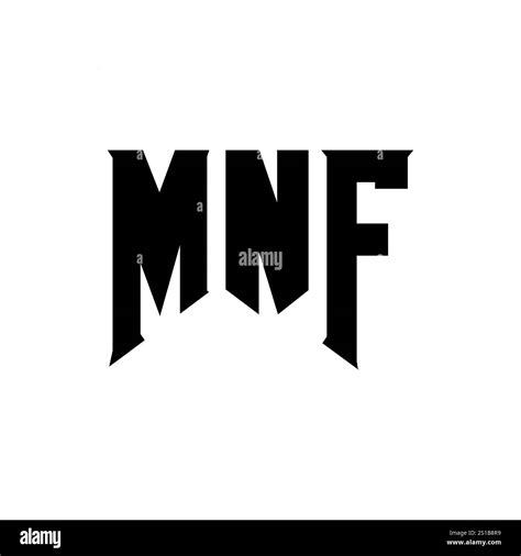 Mnf Letter Logo Design For Technology Company Mnf Logo Design Black
