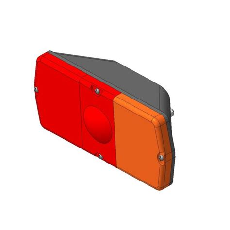 Фонарь задний ФП-132 - Чертежи, 3D Модели, Проекты, Прицепы и полуприцепы