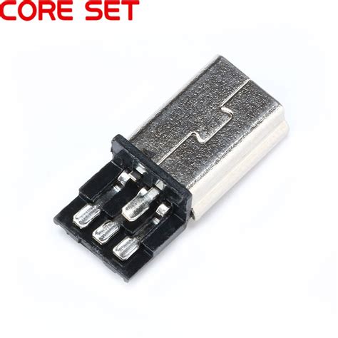 10pcs Mini Usb Connector 5 Pin T Port Male Plug So Vicedeal