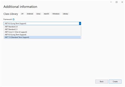 Visual Studio NET Framework Installed But Not Shown In The Target Type Stack Overflow