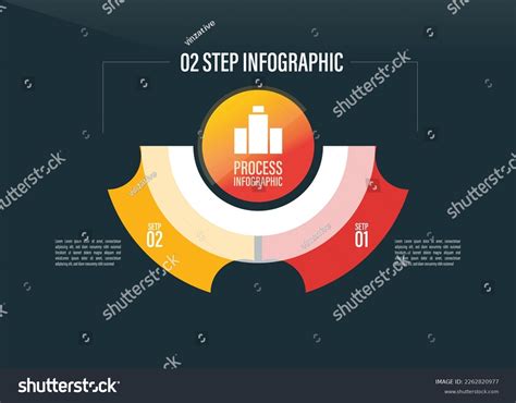 Process Infographic Step Infographic Dark Color Stock Vector Royalty Free 2262820977