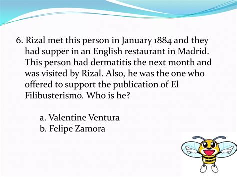 Rizal Quiz Bee Difficult Pptx