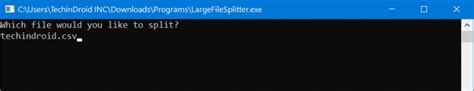 how to split a large csv file into multiple smaller files
