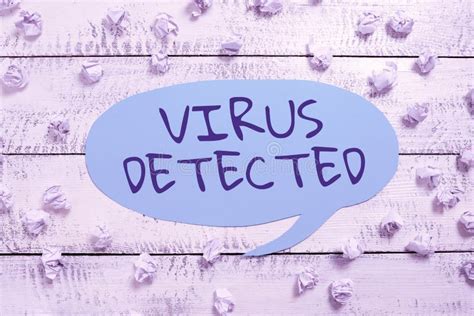 Handwriting Text Virus Detecteda Computer Program Used To Prevent And Remove Malware Business