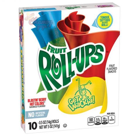 Betty Crocker Fruit Roll Ups Blastin Berry Hot Colors 5oz 141g