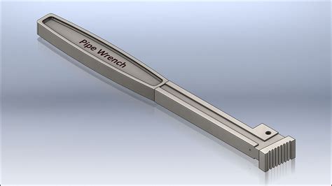 3d Solid Modelling Videos Pipe Wrench Volume 2 Solidworks 2014 Tutorial