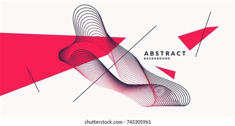 Abstract Background Dynamic Linear Waves Vector Stock Vector Royalty Free 745305961 Shutterstock