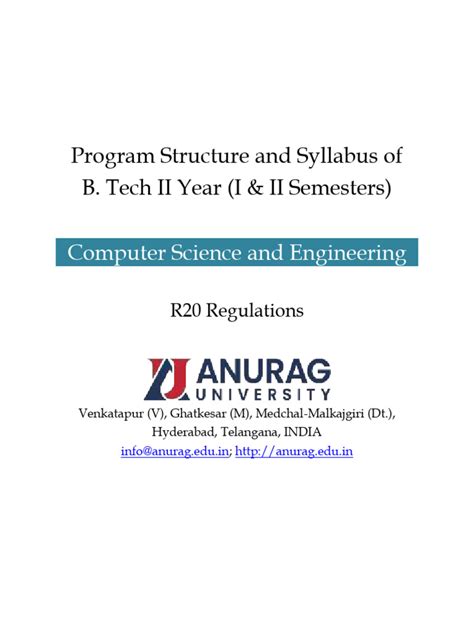 Ii Cse Syllabus Pdf Automata Theory Class Computer Programming