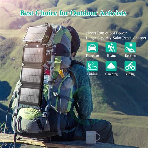 Външна соларна батерия, 20000 mAh, 18W, Черен - eMAG.bg
