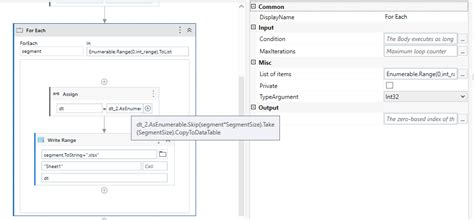 Loop Through Excel Table In Specific Row Number Activities Uipath