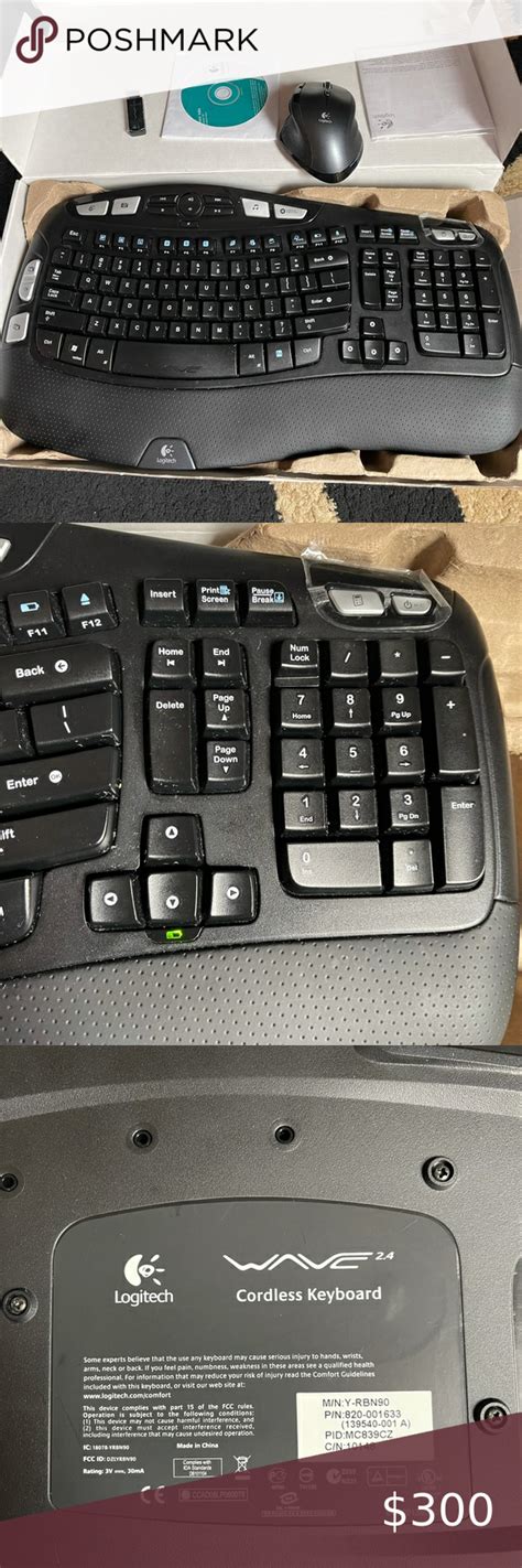 Logitech Cordless Desktop Wave Pro Keyboardmouse Logitech Keyboard