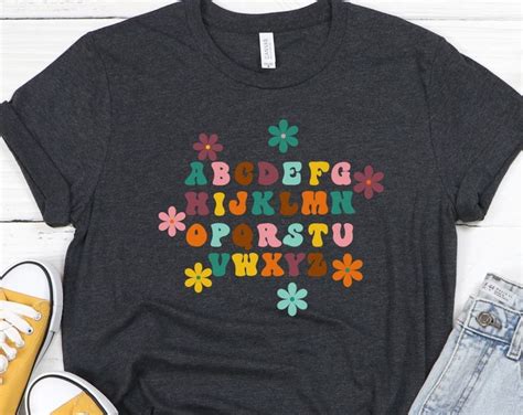 Cute Abcs Shirt Abc T Shirt Alphabet Shirt Preschool Teacher Shirt