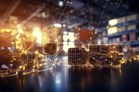 Premium Ai Image Intelligent Logistics Aipowered Supply Chain Management Illustration