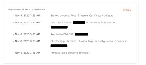 Cisco Dna Failing To Provision Wlc 9800 Sdn Network Infra Iwan Fail