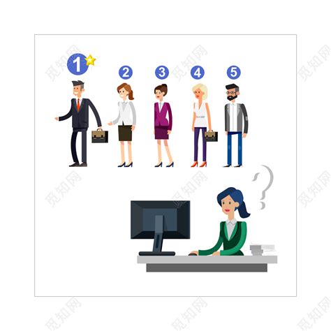 排队图片卡通人物排队卡通画孩子排队卡通图片第5页大山谷图库