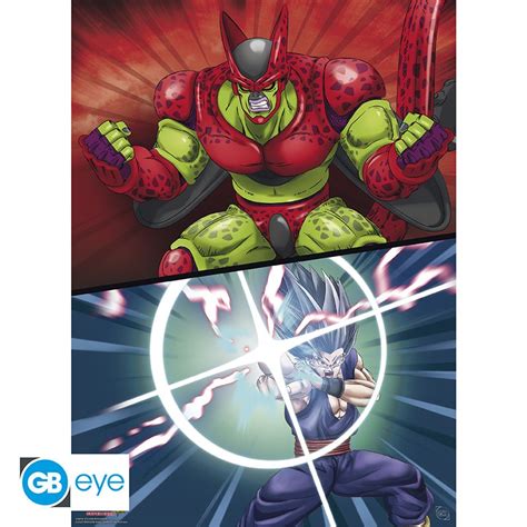 DRAGON BALL HERO Poster Gohan Vs Cell Max 52x38 Abysse Corp