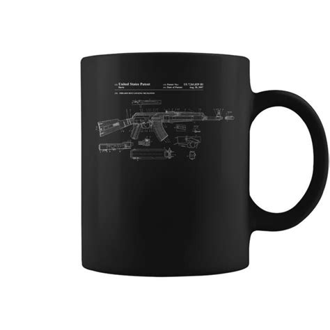 Soviet Kalashnikov Ak 47 Vintage Ussr Russian Rifle Gun Cccp Coffee Mug Monsterry