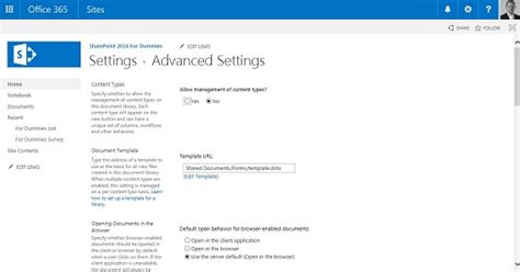 using advanced app settings in sharepoint 2016 dummies