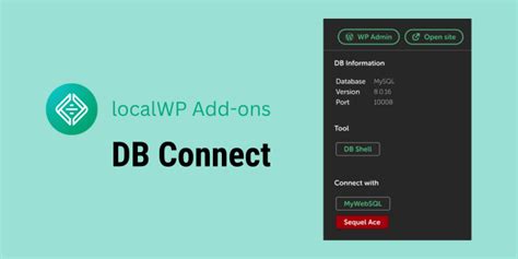 Github Haruncpilocal Db Connect Db Connect Addon For Localwp