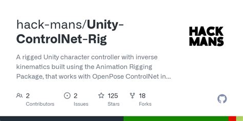 Github Hack Mans Unity Controlnet Rig A Rigged Unity Character Controller With Inverse