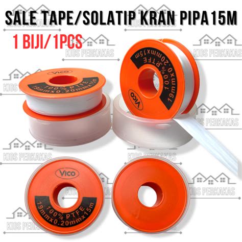 Seal Tape Sealtape Tba Mm X M Jombo Siltep Kran Air Selotip Keran Isolatip Pipa Solatip