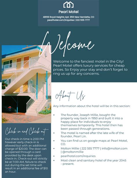 Free Welcome Book Templates Editable And Printable