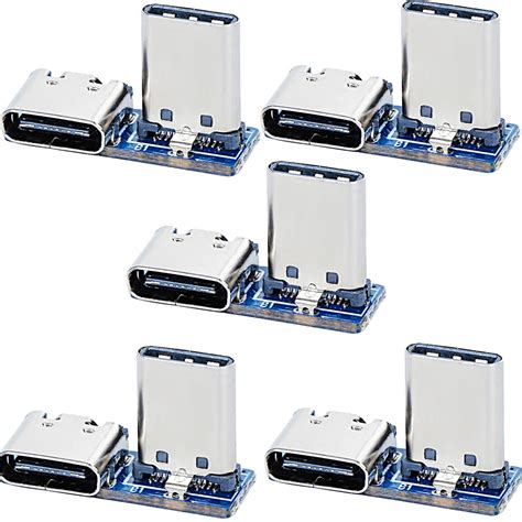 Dkardu 5 Pcs Type C Pcb Board Mini Male To Female Test Adapter 24p Male To 16p Female Usb 3 1