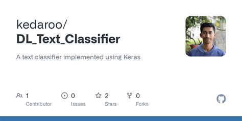 Github Kedaroodltextclassifier A Text Classifier Implemented