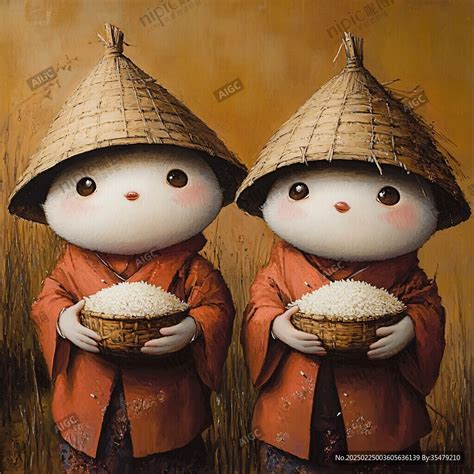 Ai创作图努力工作粮食系列作品 米粒小人 米铺装饰画 桓仁大米插画 大米人物 糯米场景图 舀米人像 珍惜粮食系列 米粉装饰画 卡通米线人物 捣糯米雕像 农民捧米手绘 大米挂画 米线装饰画 大米