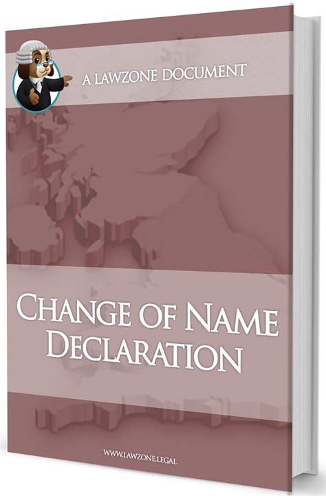 Change Of Name Declaration Online Legal Advice