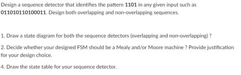 Answered 110100011 Design Both Overlapping And… Bartleby