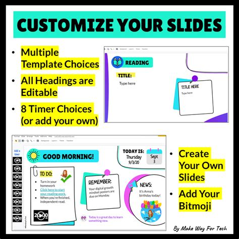 Make Way For Tech Assignment Slides And Daily Agenda Slides In Google Slides