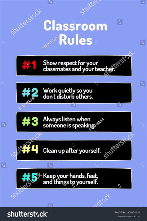 Create Welcoming Classroom Environment Back School Stock Vector