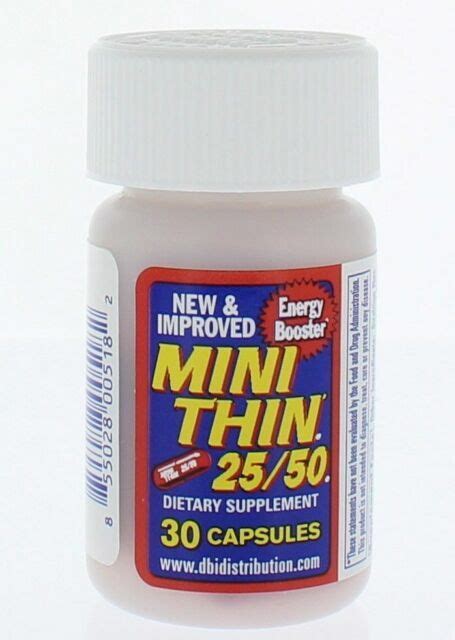 Dbi Distribution 200 Mg Mini Thin 2550 Herbal Dietary Supplement 36