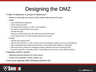 Creating A DMZ PfSense Hangout January PDF Computer Networking Computing