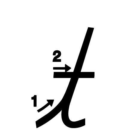 Cursive Lowercase T